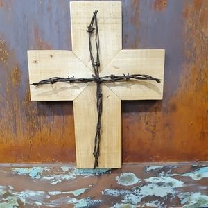 Accents | Cypress Cross Rustic Barb Wire | Poshmark